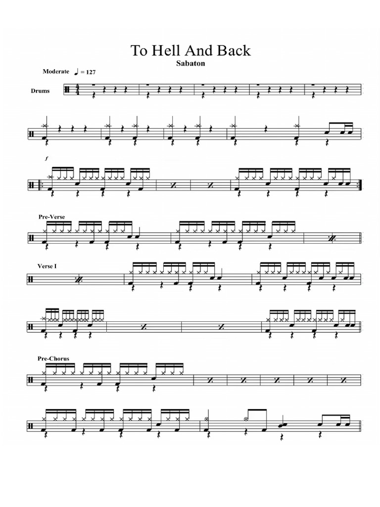 Sabaton - To Hell and Back | PDF