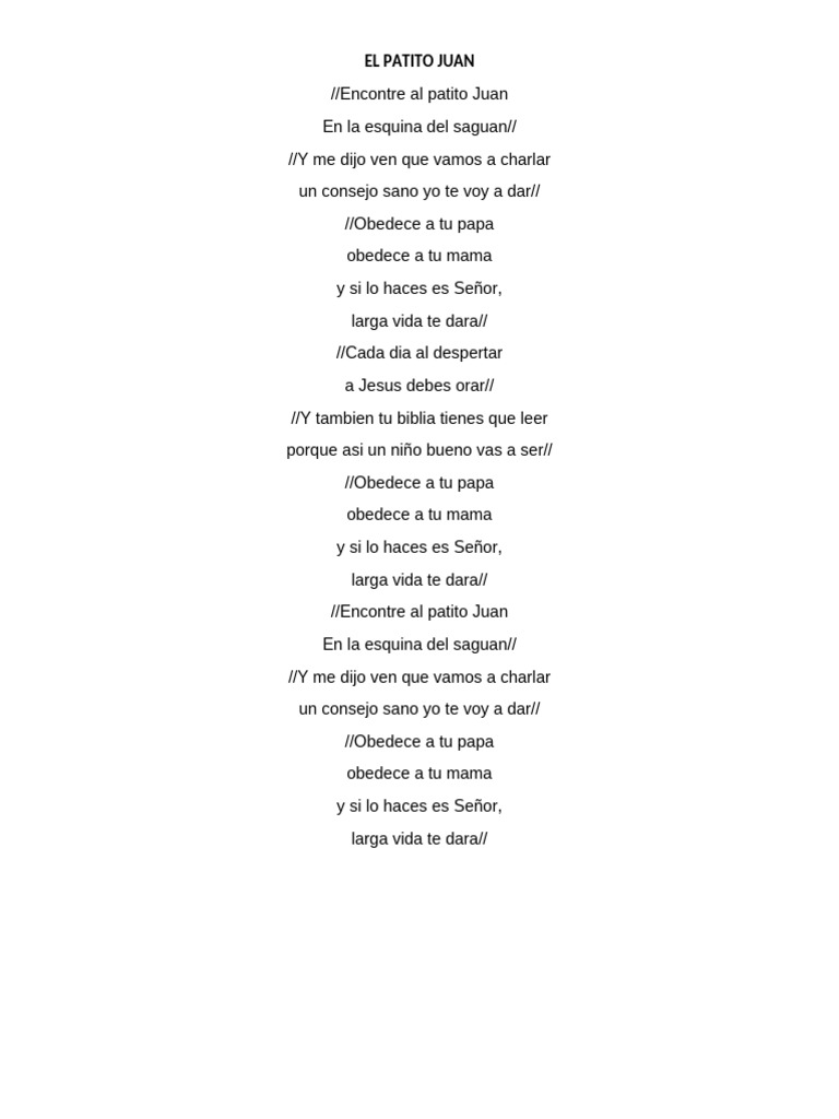 El Patito Juan | PDF