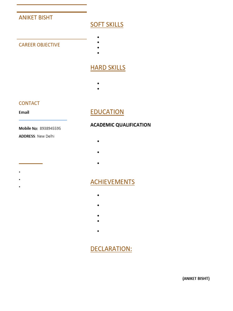 Aniket's Resume | PDF