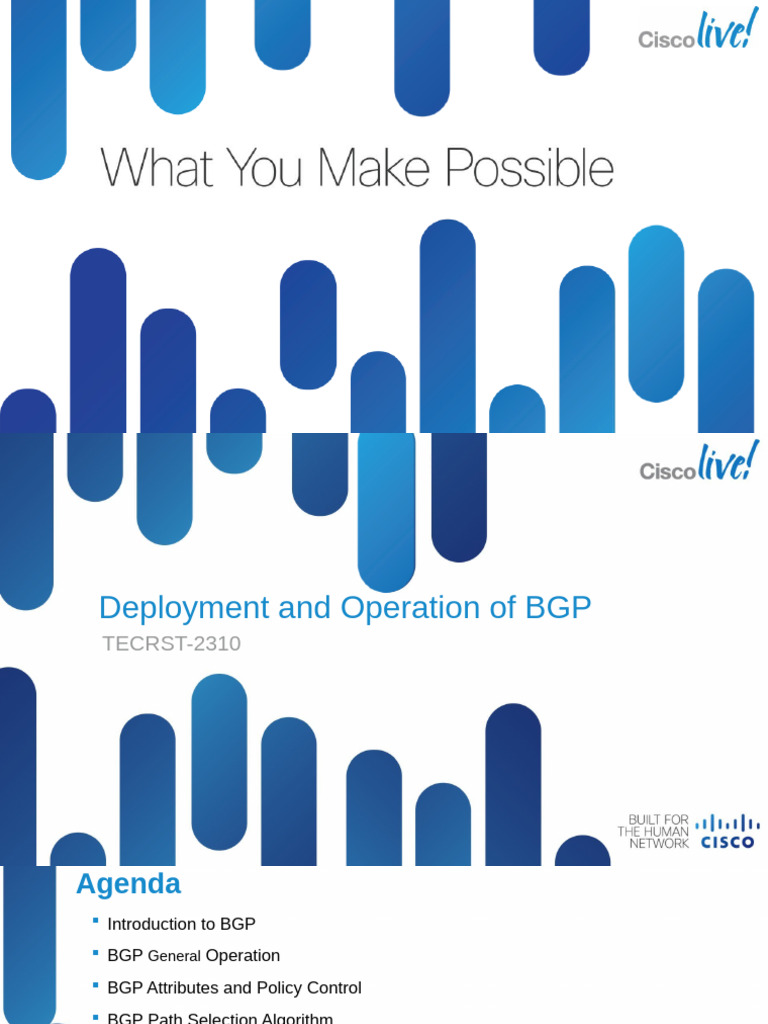 TECRST-2310 Deployment and Operation of BGP | PDF