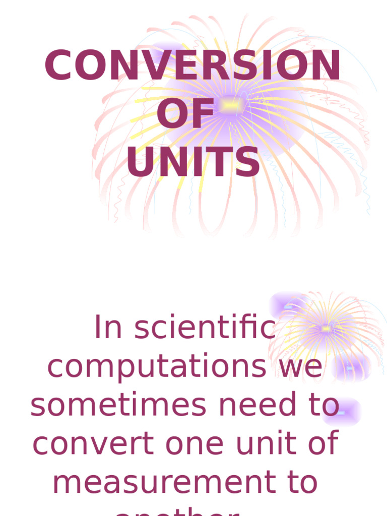 Q1.9-Conversion of Unit | PDF