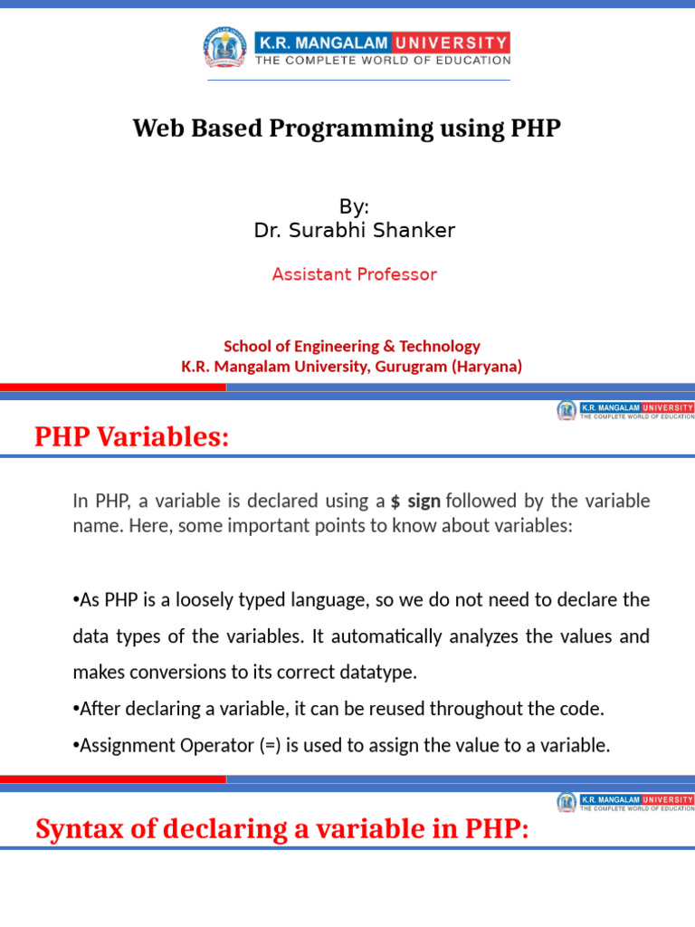 Session 8 PHP | PDF
