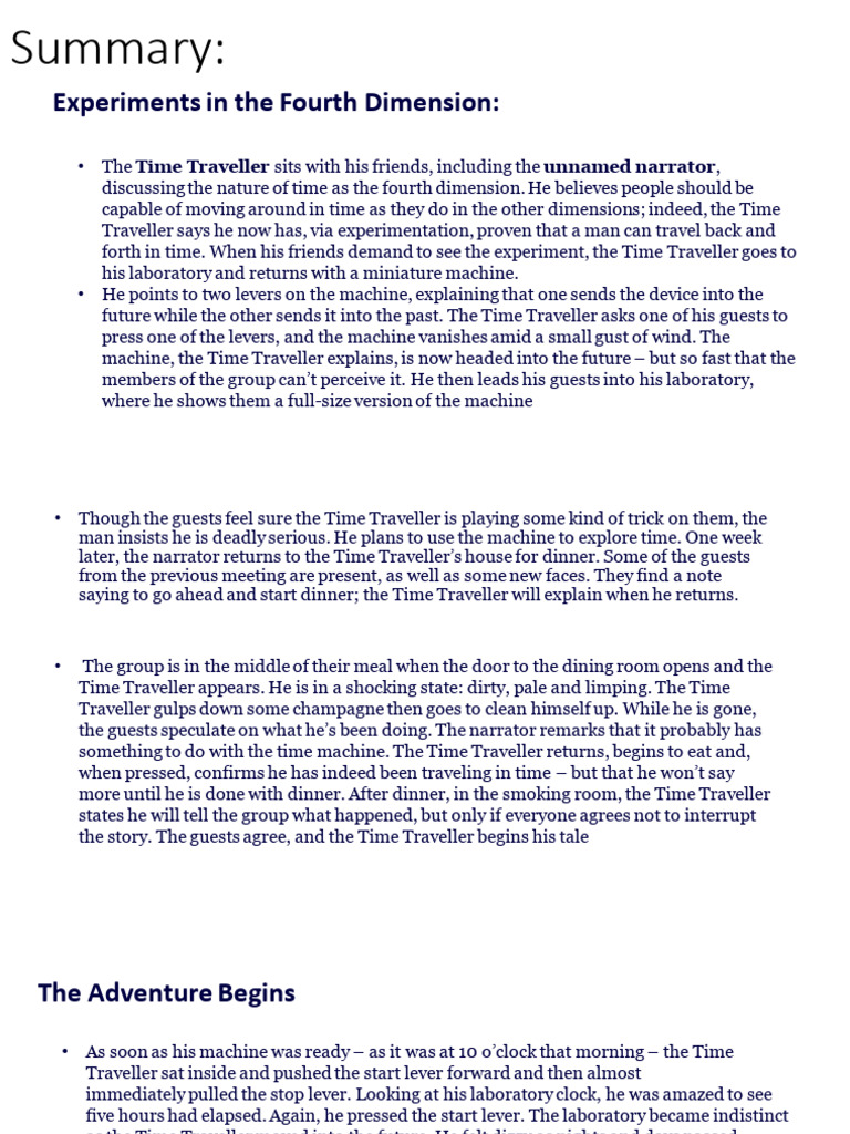 Summary:: Experiments in The Fourth Dimension | PDF
