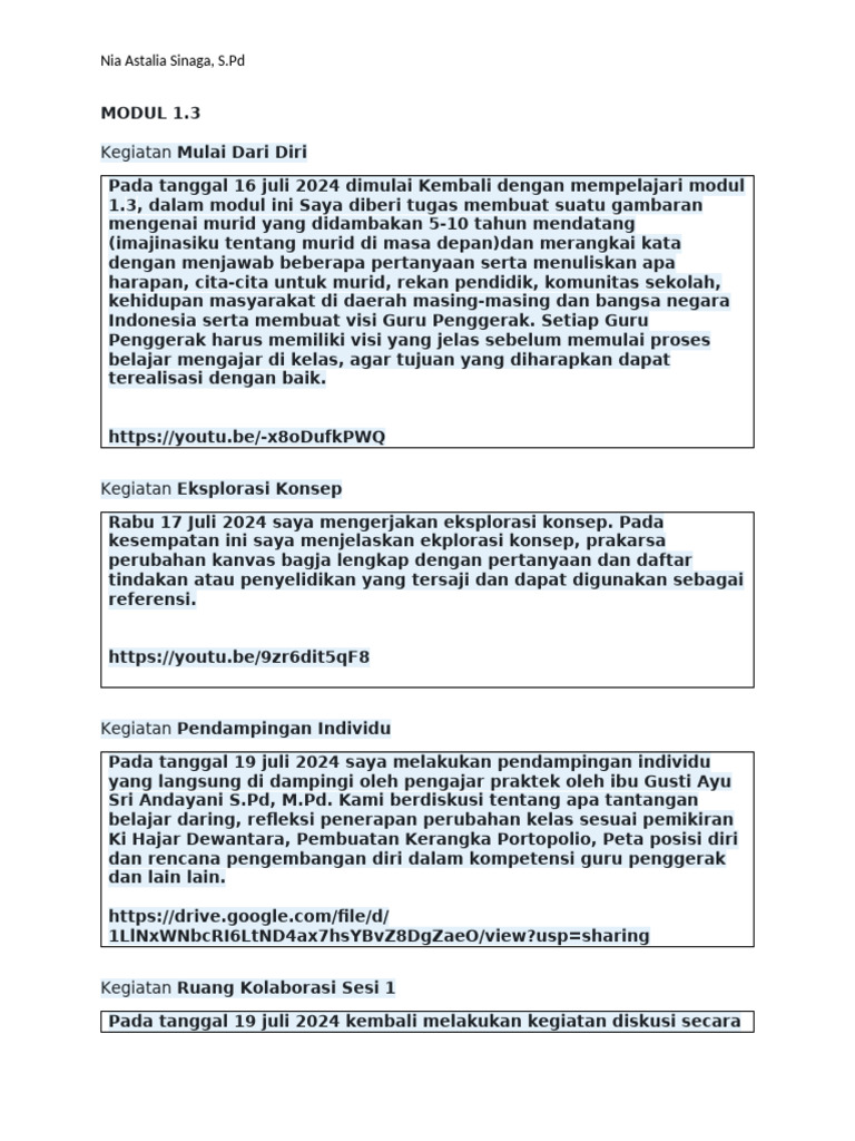 Rangkuman Modul 1.3 | PDF