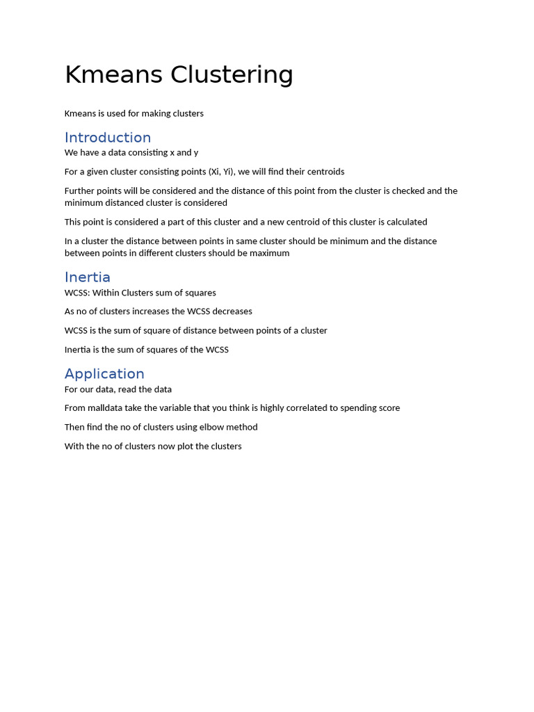 Kmeans Clustering Pdf