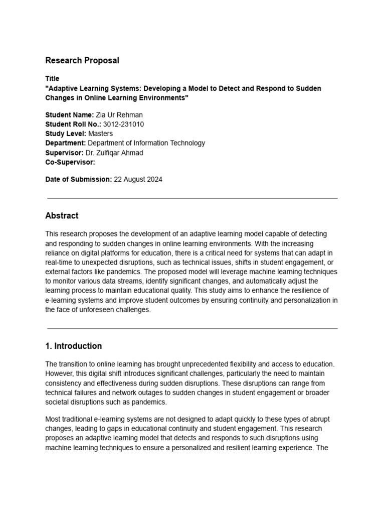 Research Proposals | PDF