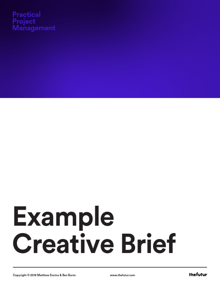05 Example Creative Brief | PDF