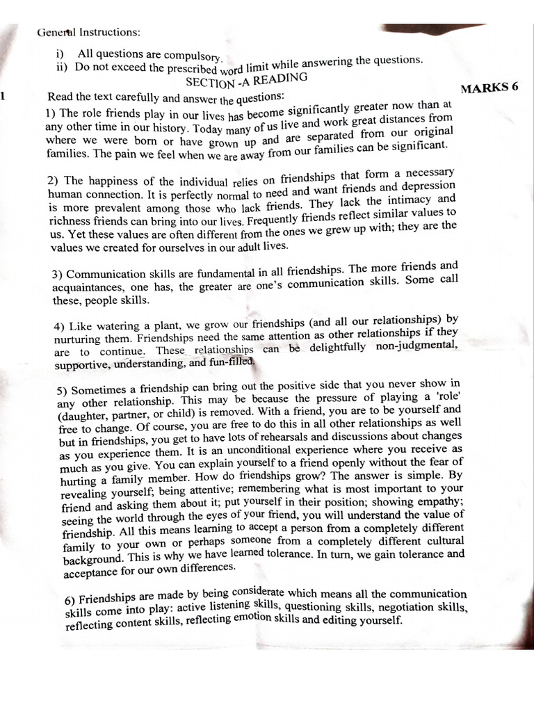 English Unseen Passage Practice | PDF