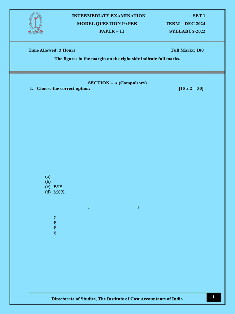 Paper11 Syl22 Dec24 Set1 | PDF