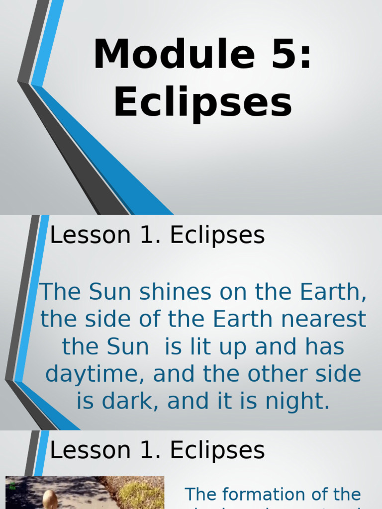 Q4-Module 5. Eclipses | PDF