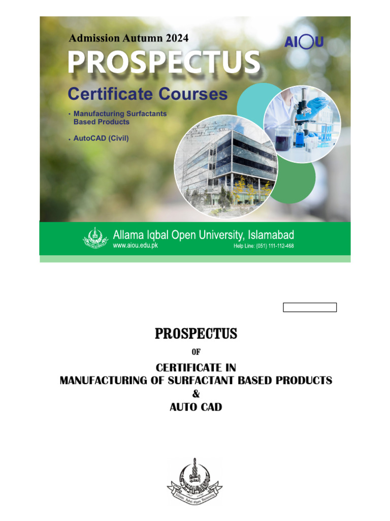 Prospectus Certificate Programs Aut-2024-19!8!24 | PDF