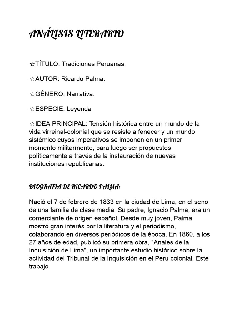 Análisis Literario | PDF