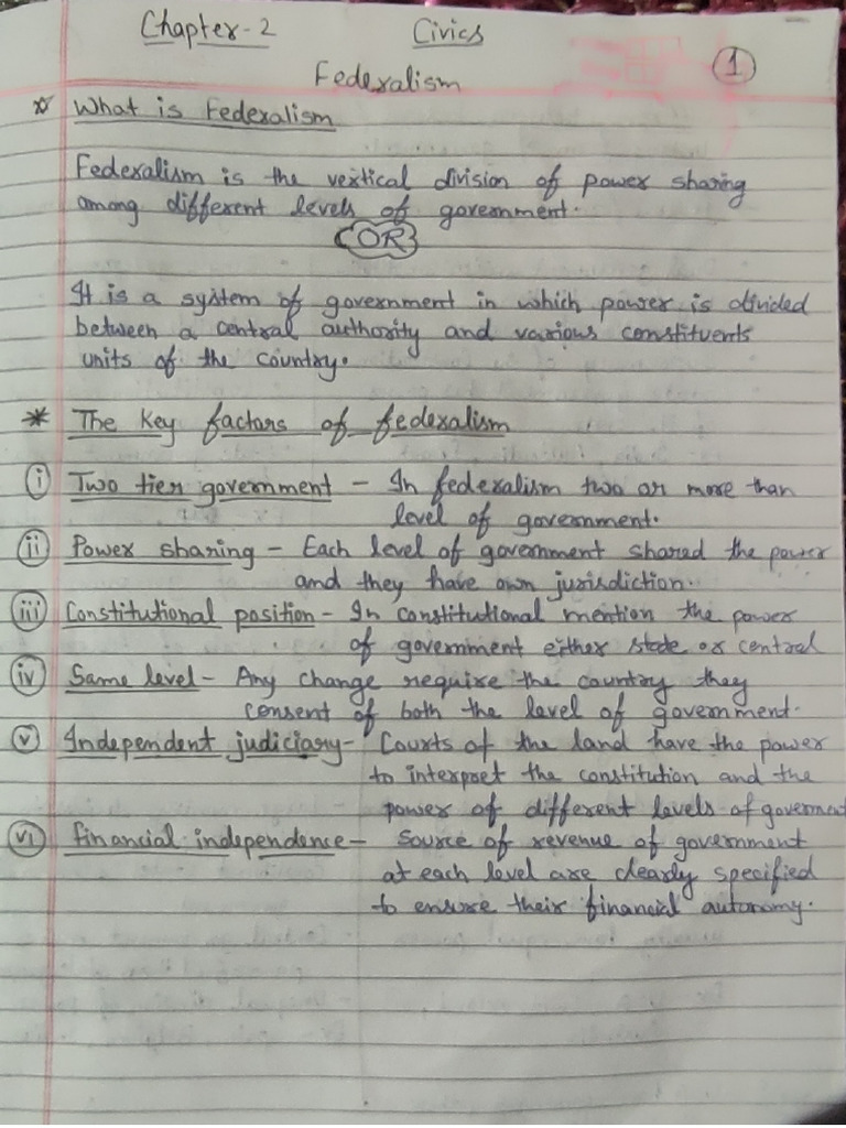 Civics Notes Chapter 2 | PDF