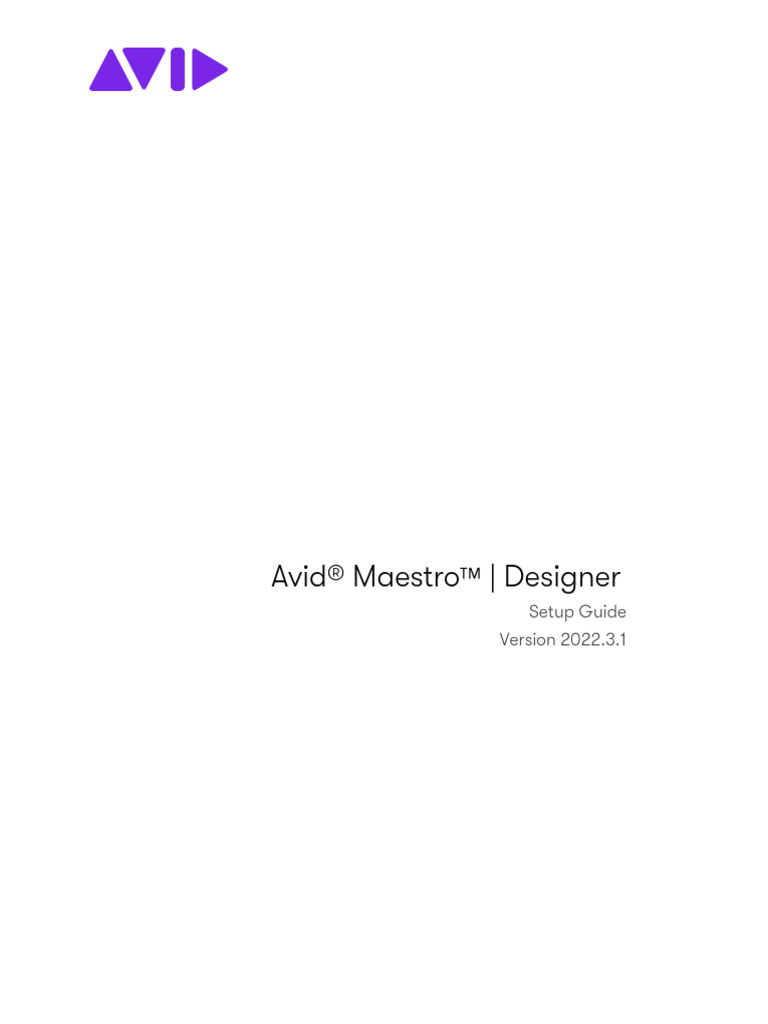 Maestro Designer SG v2022.3.1 | PDF | Installation (Computer Programs ...