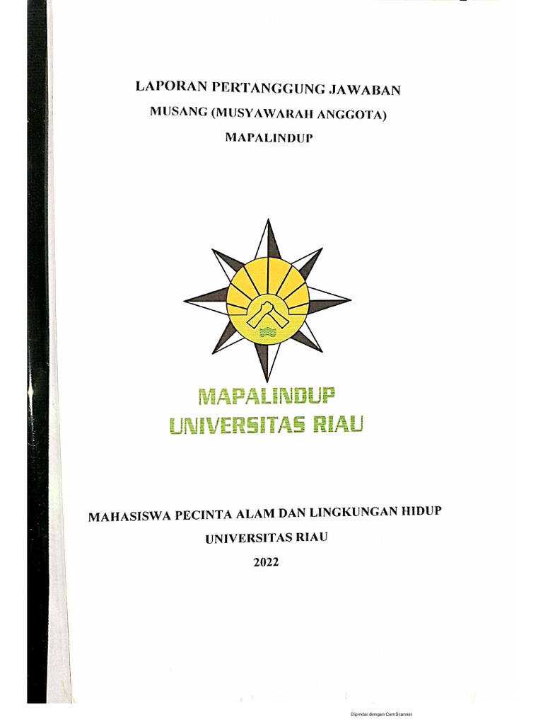 LPJ Musang Mapalindup Unri | PDF