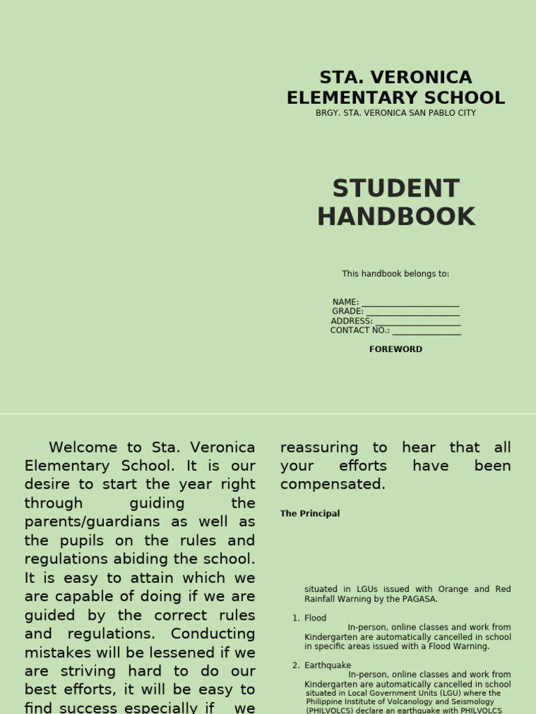 Sta. Veronica Student Guide | PDF | Tropical Cyclones | Tropical ...