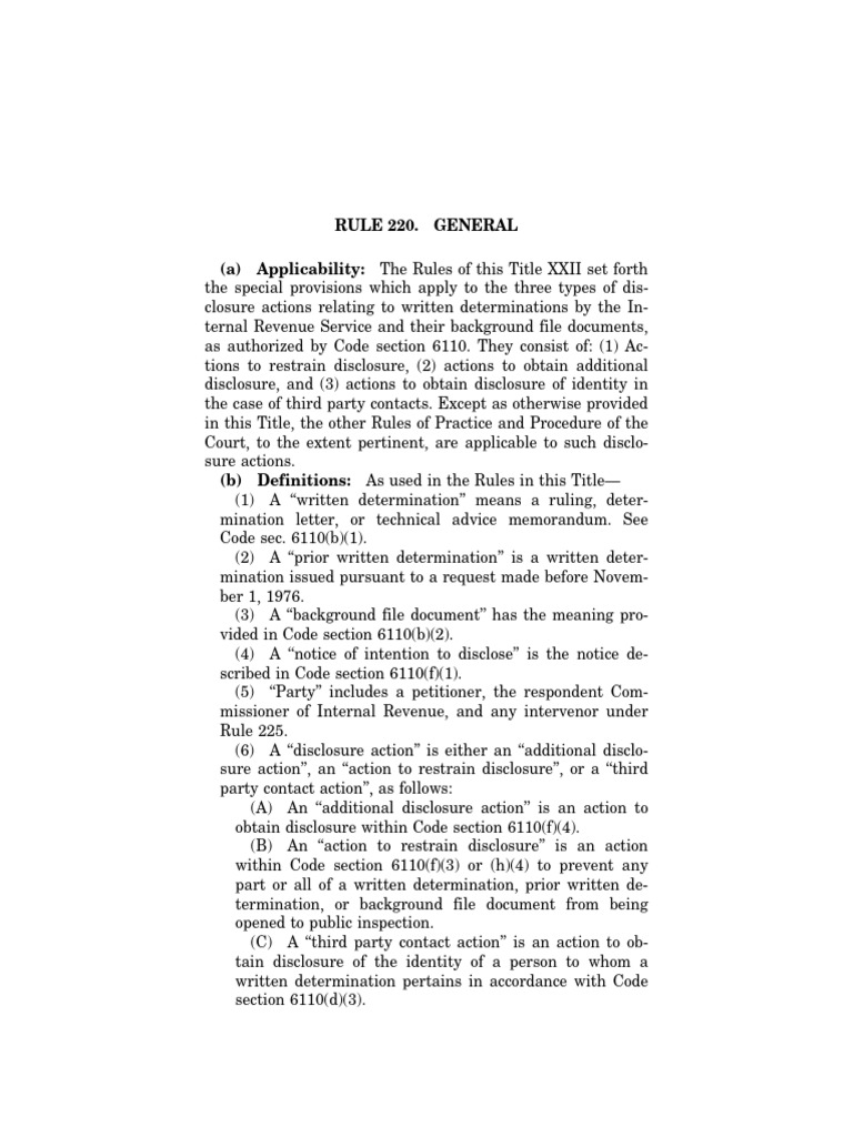 Minnesota Rule-220 | PDF