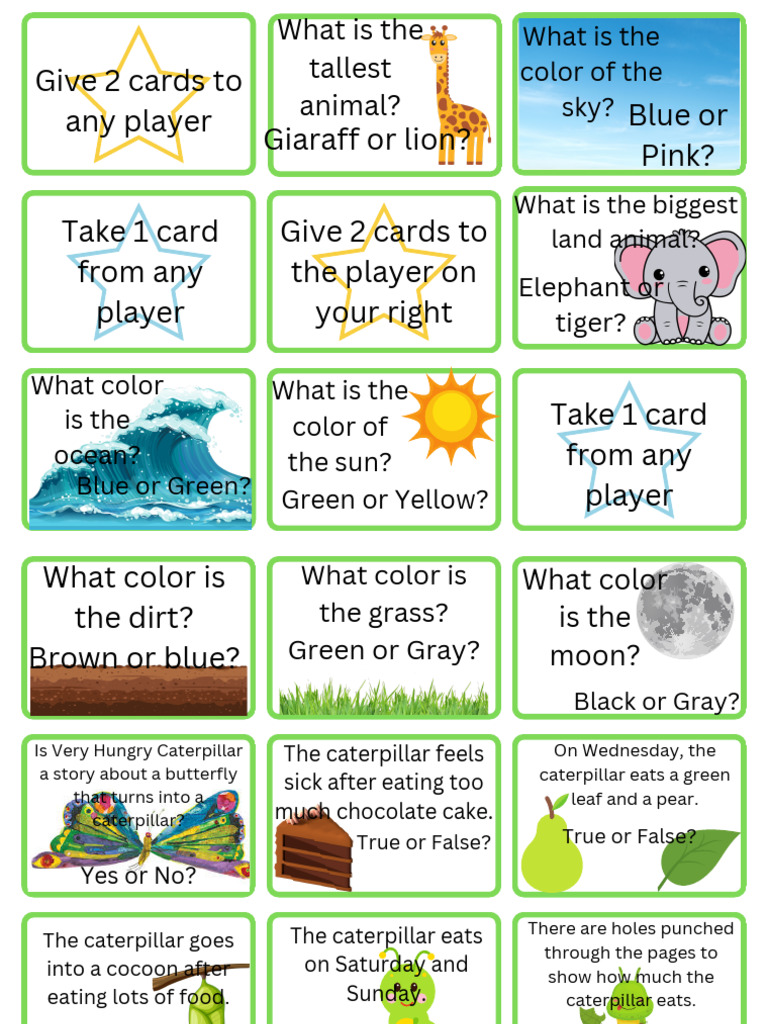 The Very Honest Caterpillar Board Game Ela | PDF