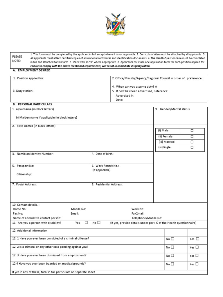 Application For Employment (1) Writable | PDF