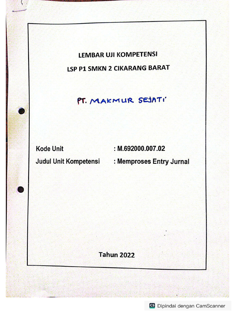 BUKTI TRANSAKSI LSP | PDF