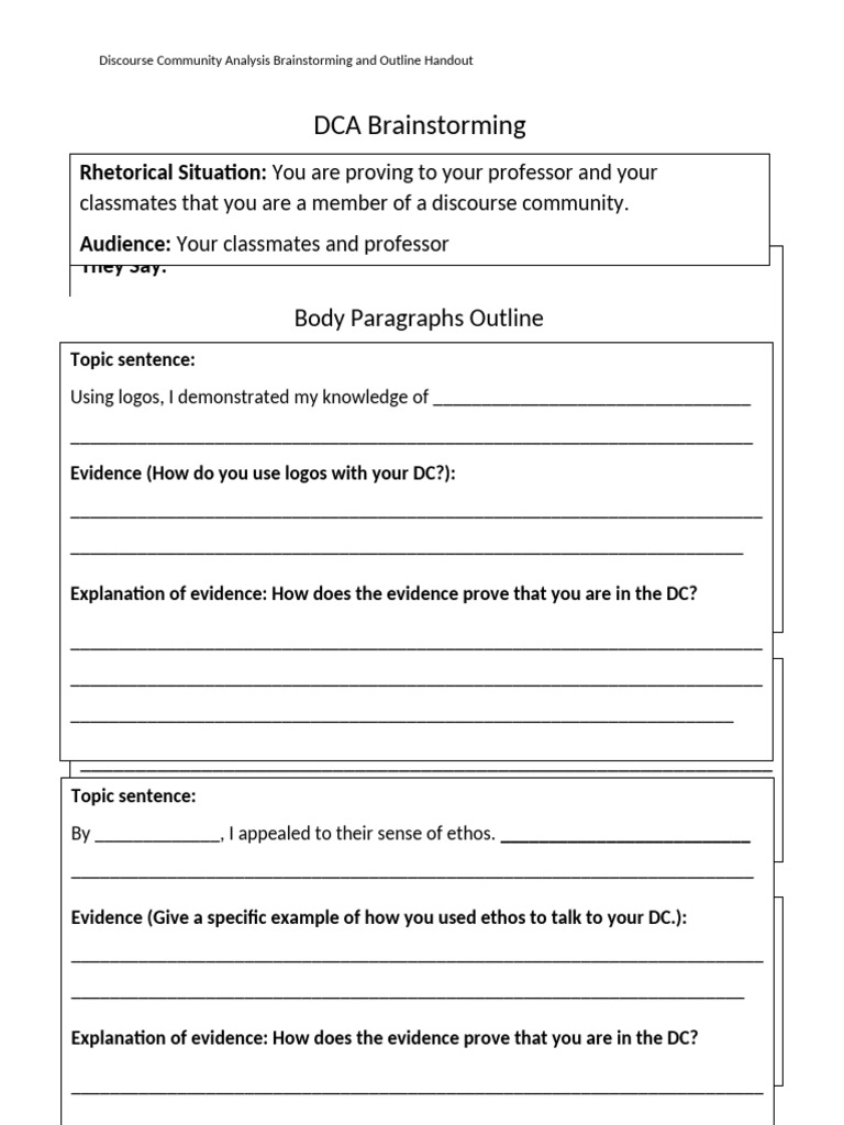 DCA Brainstorming and Outline | PDF | Logos | Computers