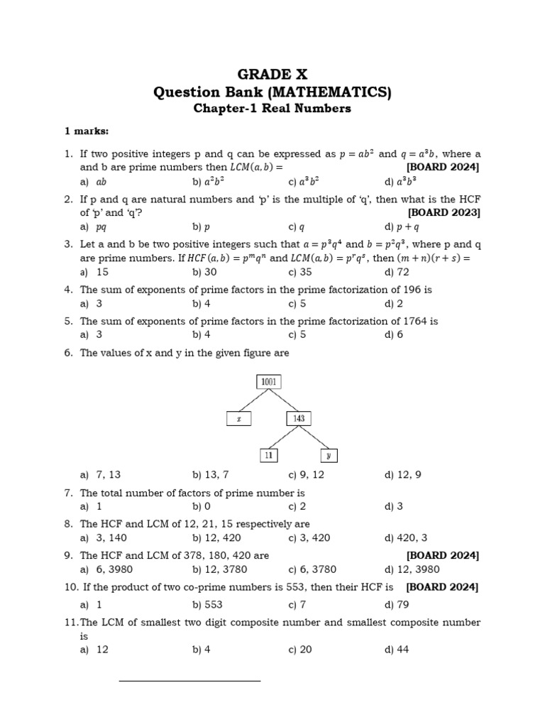 Chapter 1 Real Numbers | PDF