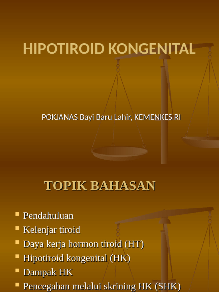 SHK - Skrining Hipotiroid Kongenital 3 | PDF