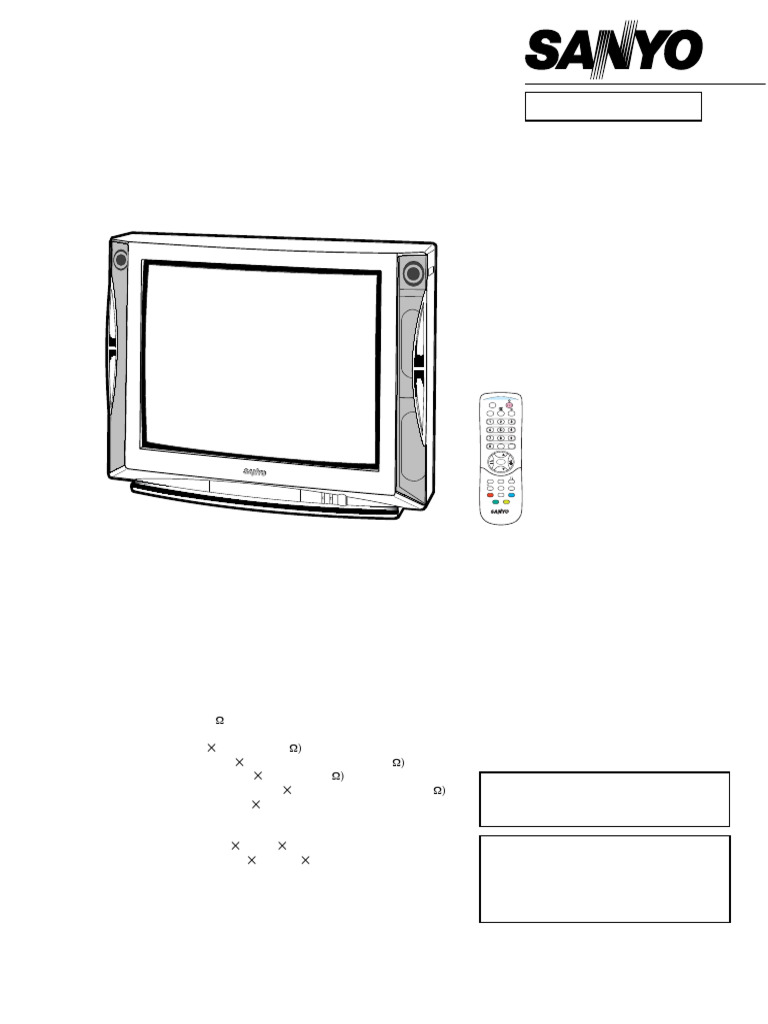 Sanyo Ce29st8r CH Ac5g2 | PDF