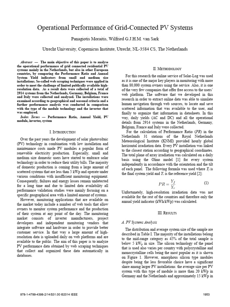 Netherlands Grid PV | PDF