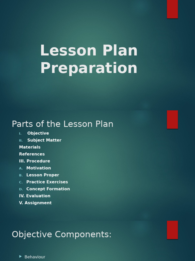 Lesson Plan Preparation | PDF