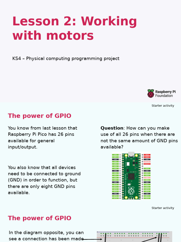 Lesson 2 Slides - Physical Computing - KS4 | PDF Lesson 2 Slides - Physical Computing - KS4 | PDF