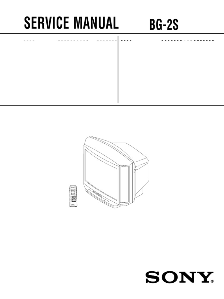 Service Manual: Trinitron Color TV | PDF