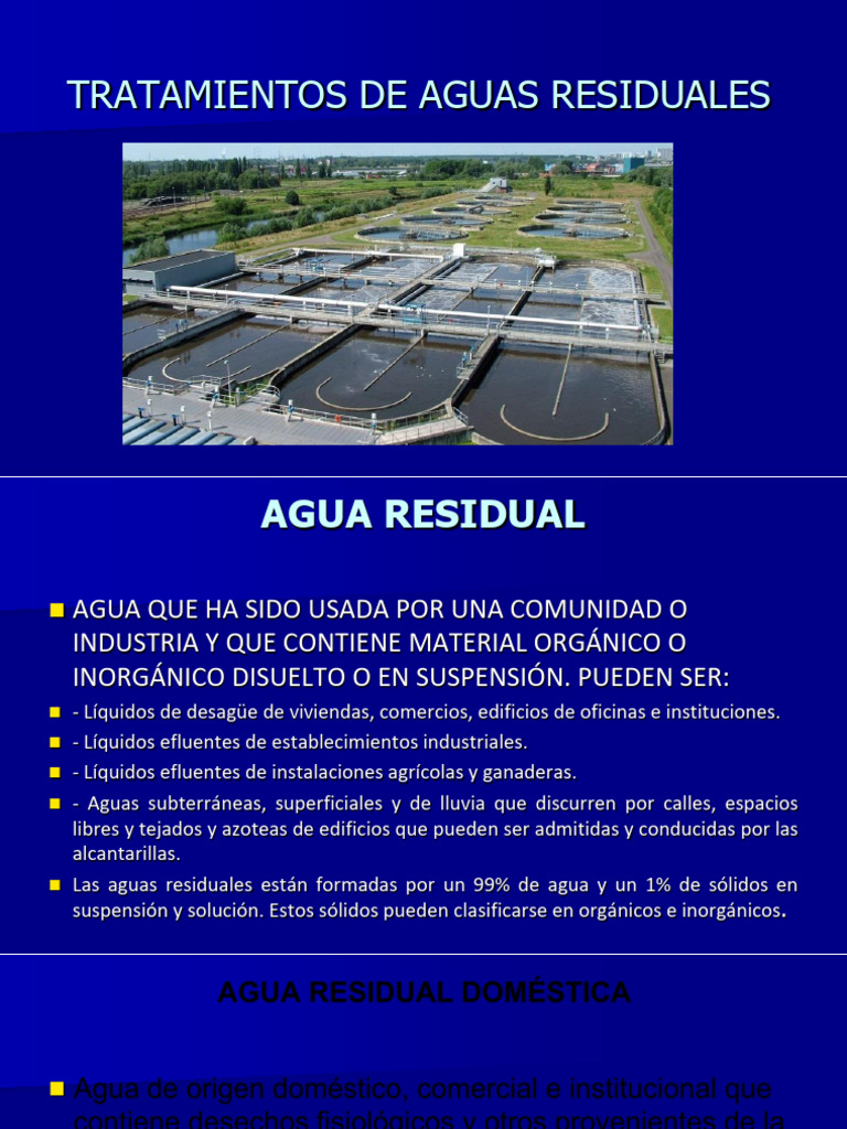 Tratamientos de Aguas Residuales y Ptar | PDF