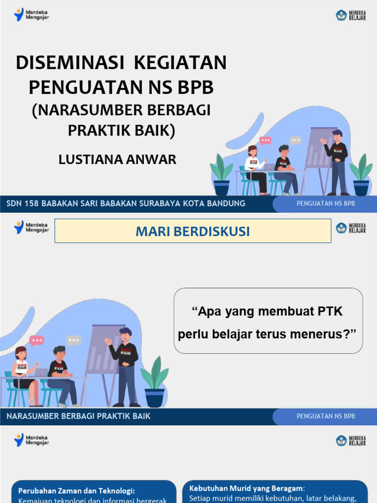 Diseminasi Ns PBP Lustiana - R | PDF