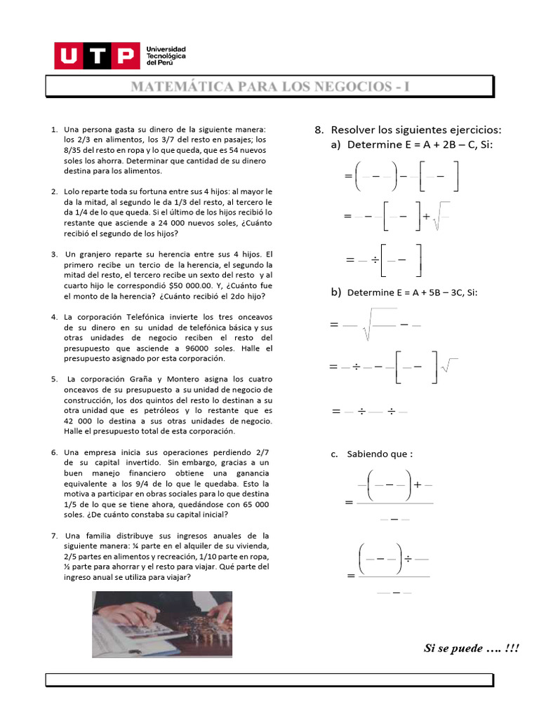 S01 - s1 Práctica Números Racionales | PDF