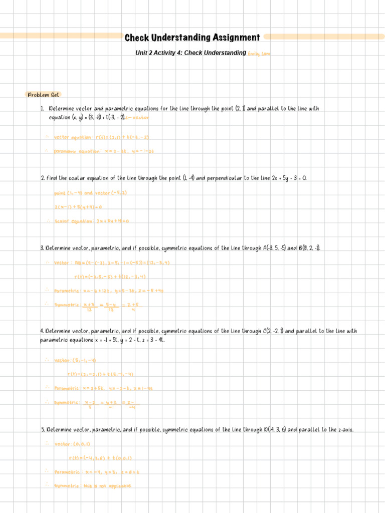 Check Understanding Assignment | PDF