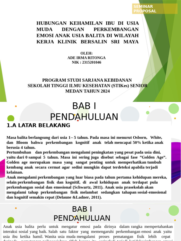 Proposal Ade Irma Ritonga | PDF