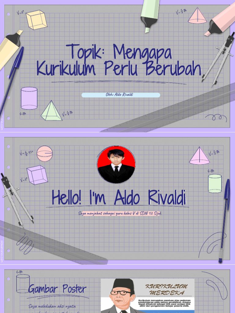 Poster Aksi Nyata (Mengapa Kurikulum Perlu Berubah) - Aldo Rivaldi | PDF