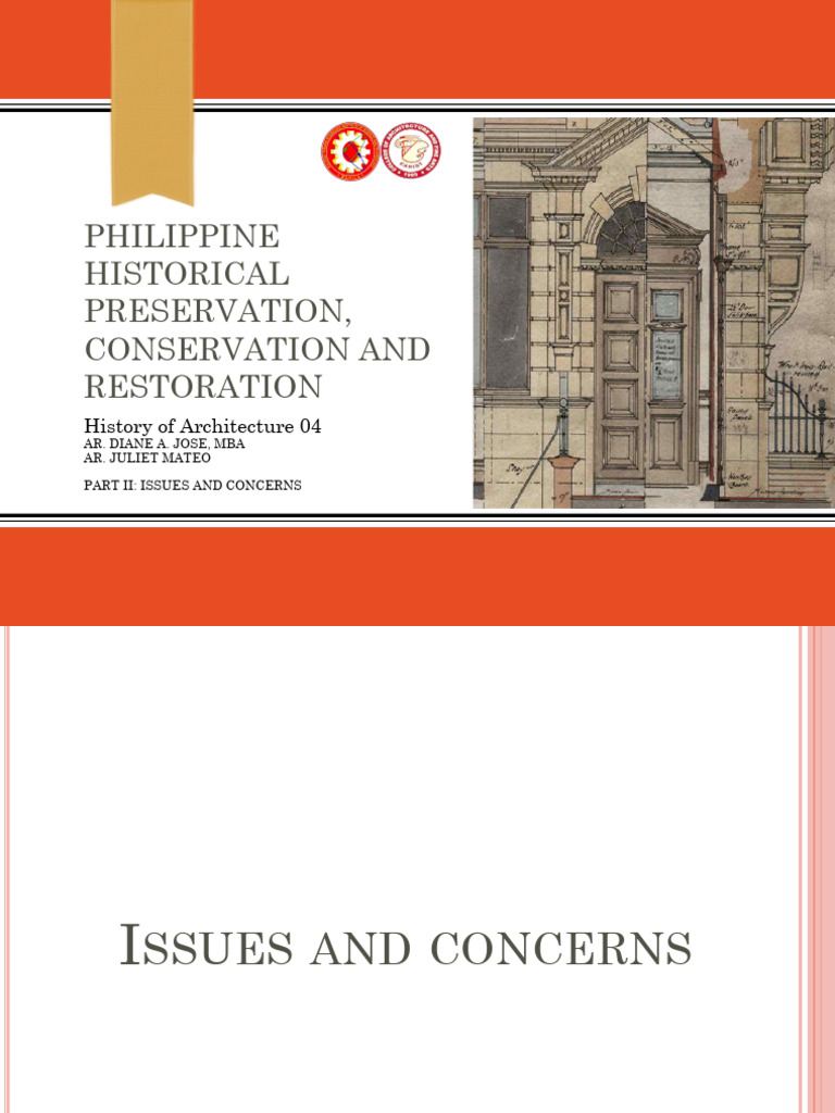 NU HOA4 6b HISTORICAL PRESERVATION, CONSERVATION AND RESTORATION | PDF