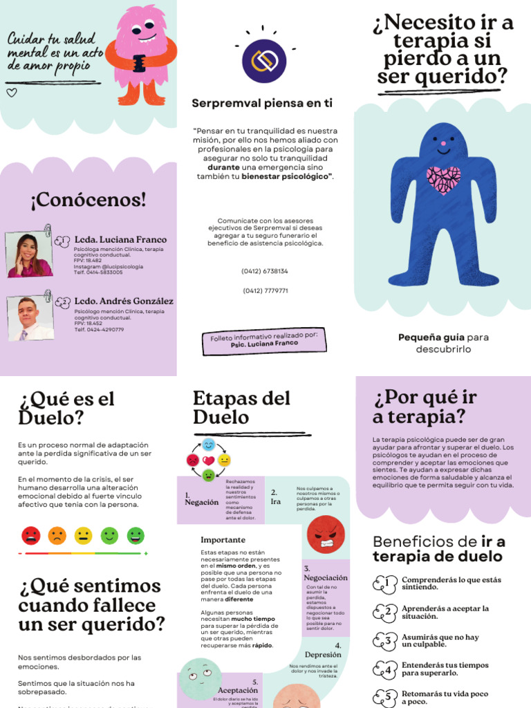 Folleto Informativo Terapia de Duelo | PDF