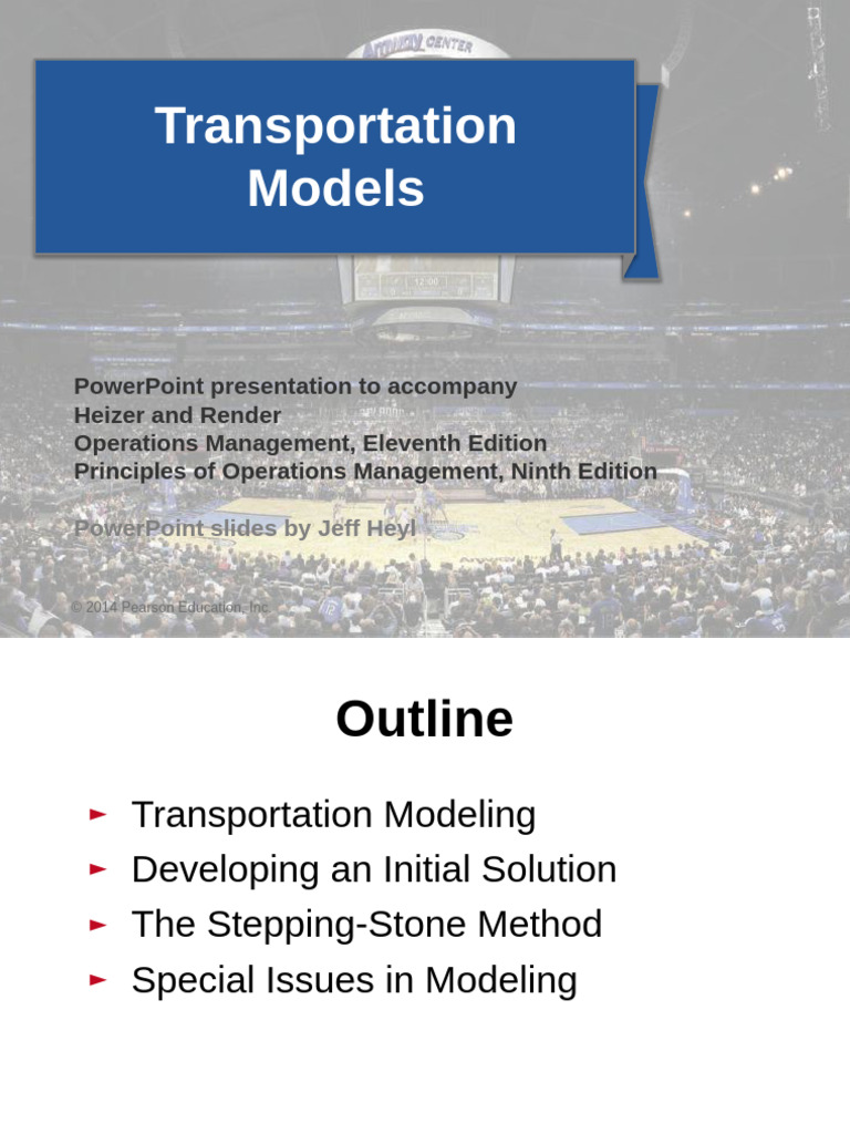 Transportation Models | PDF