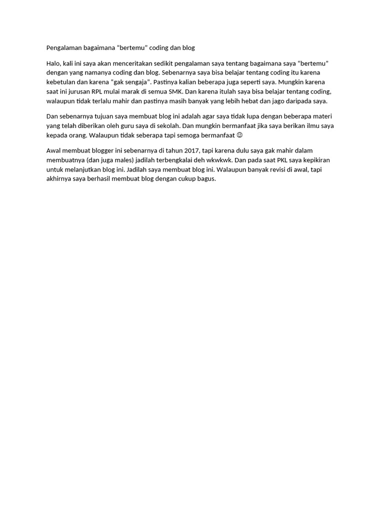 Bertemu Blog And Coding Pdf 