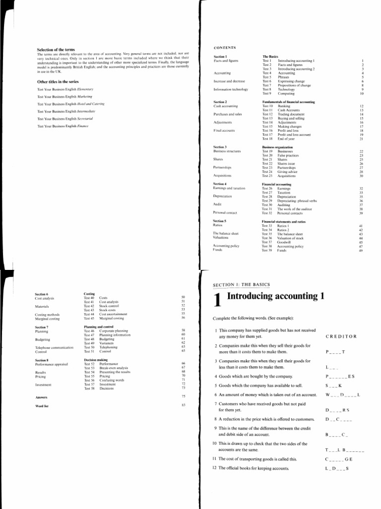 Kami Export - 4 - Test - Your - Business - English - Accounting | PDF