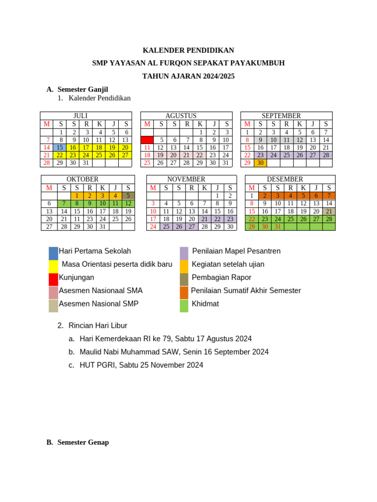 Kaldik 2024 2025 | PDF