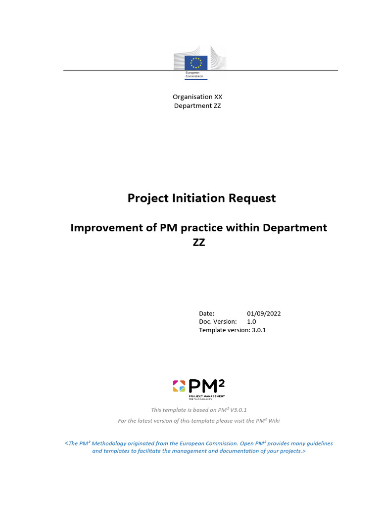 PM2-Project Initiation Request | PDF