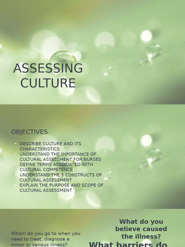 Topic 5 ASSESSING CULTURE | PDF