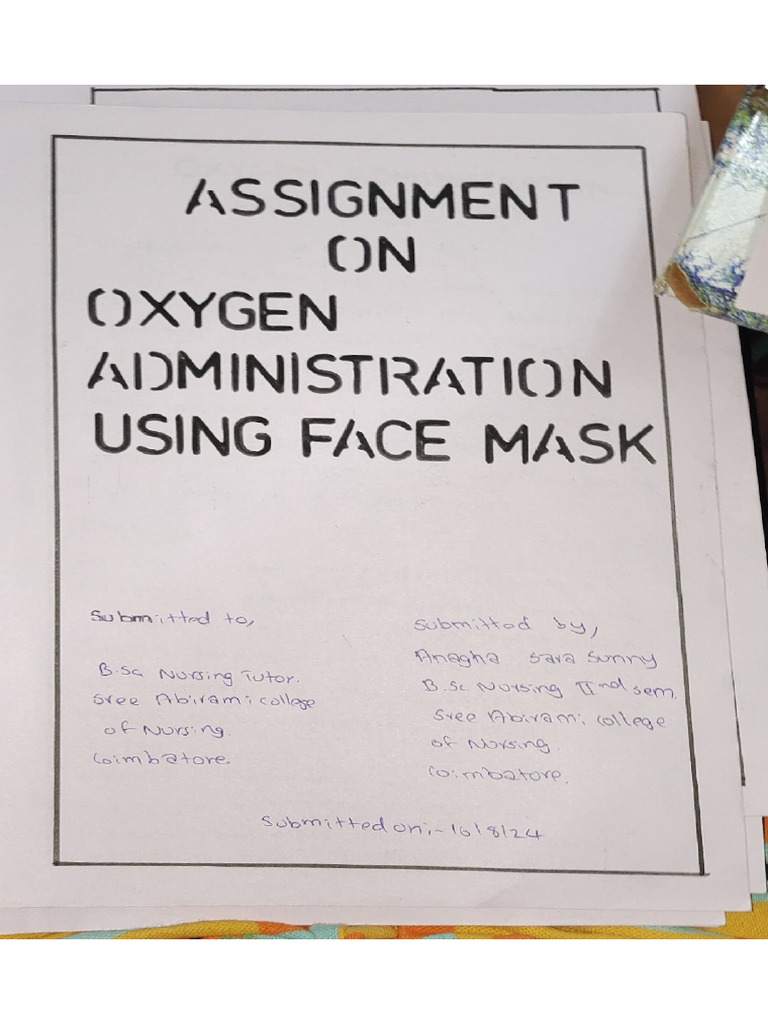 Oxygen Administration Using Face Mask | PDF