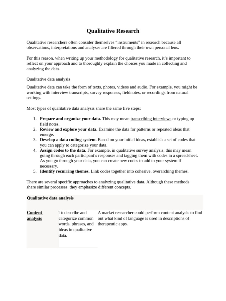Qualitative Research | PDF
