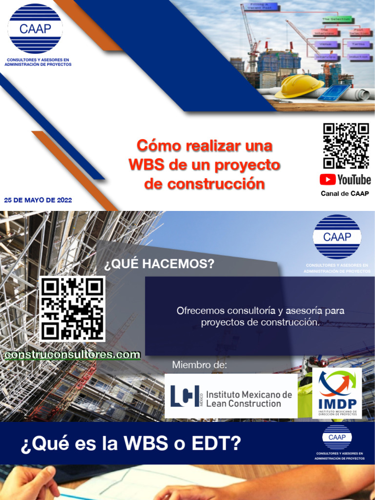 2022 05 25 CAAP WBS de Un Proyecto de Construcción | PDF