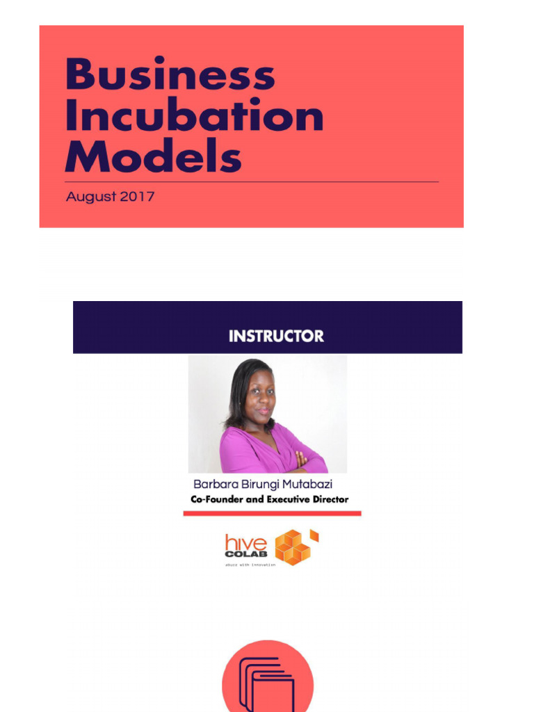 Business Incubation Models_dye | PDF